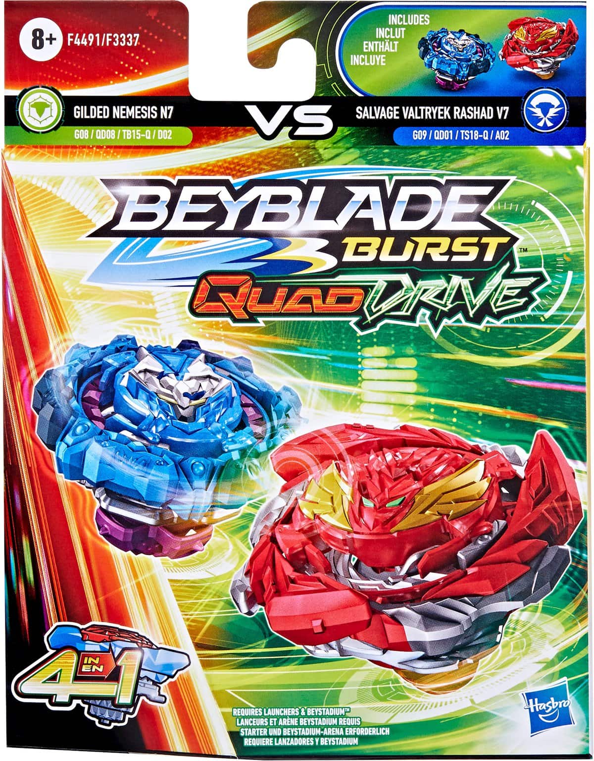 Beyblade - QuadDrive - Pack de 2 toupies - Jeux de société - Acheter ...